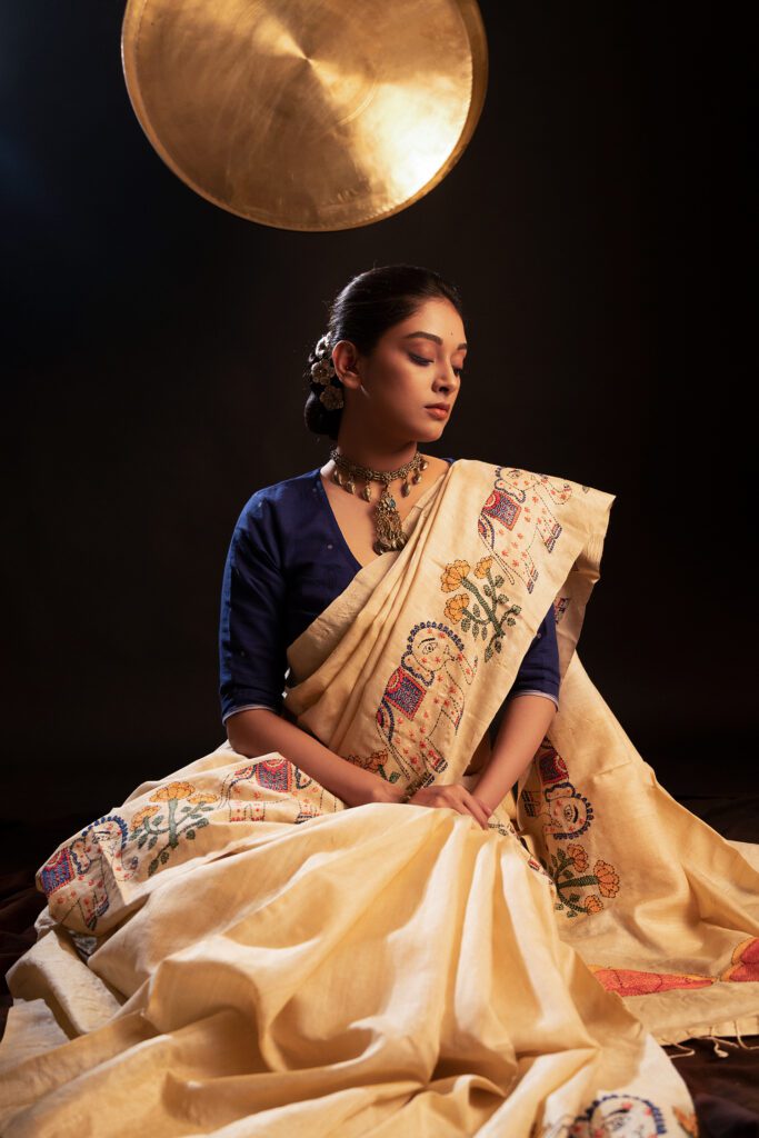 Ibha Tussar Silk Saree – Ira