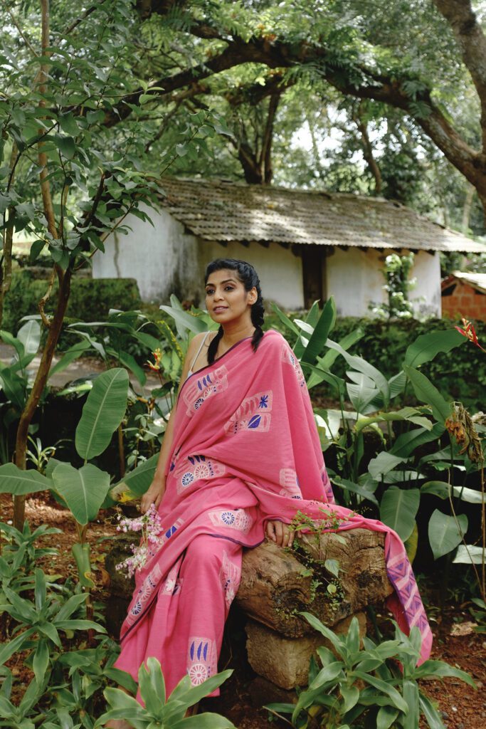 Huma Saree In Light Pink Hue - Ira